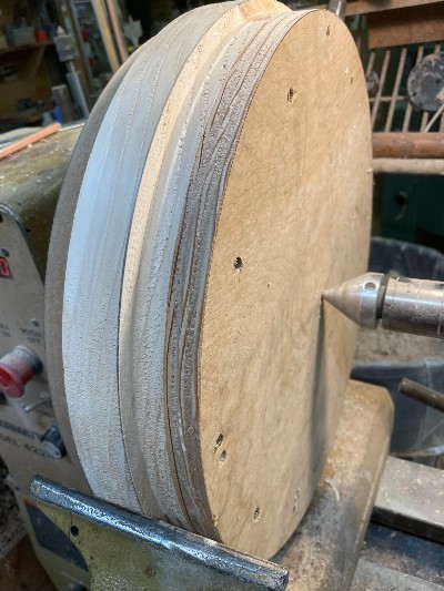 Woodturning a Segmented Porch Post Column Base | Temple Blackwood