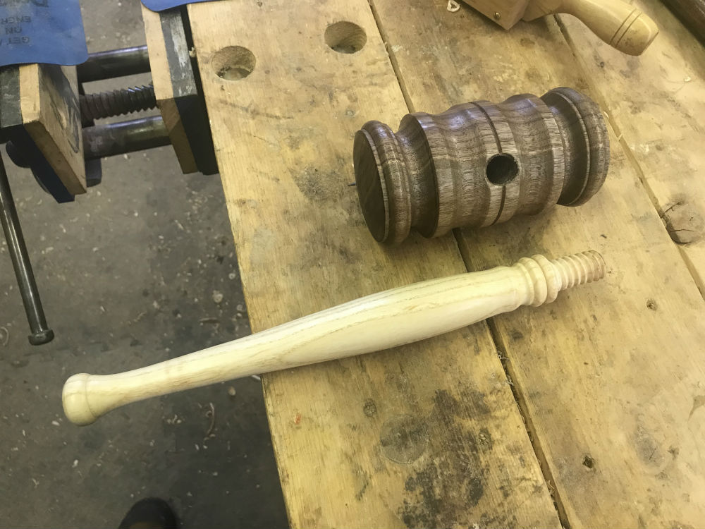 Woodturning a Threaded-Handle Ceremonial Gavel | Turning the Corner