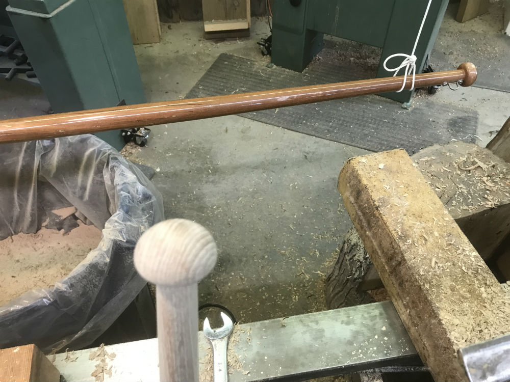 Woodturning a Turning a Long and Thin Staff | Turning the Corner