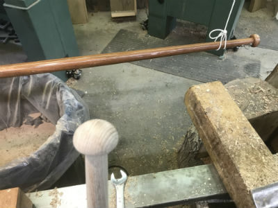 Woodturning a Turning a Long and Thin Staff | Turning the Corner