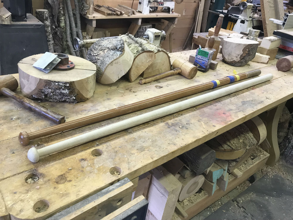 Woodturning a Turning a Long and Thin Staff | Turning the Corner