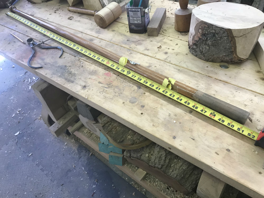 Woodturning a Turning a Long and Thin Staff | Turning the Corner